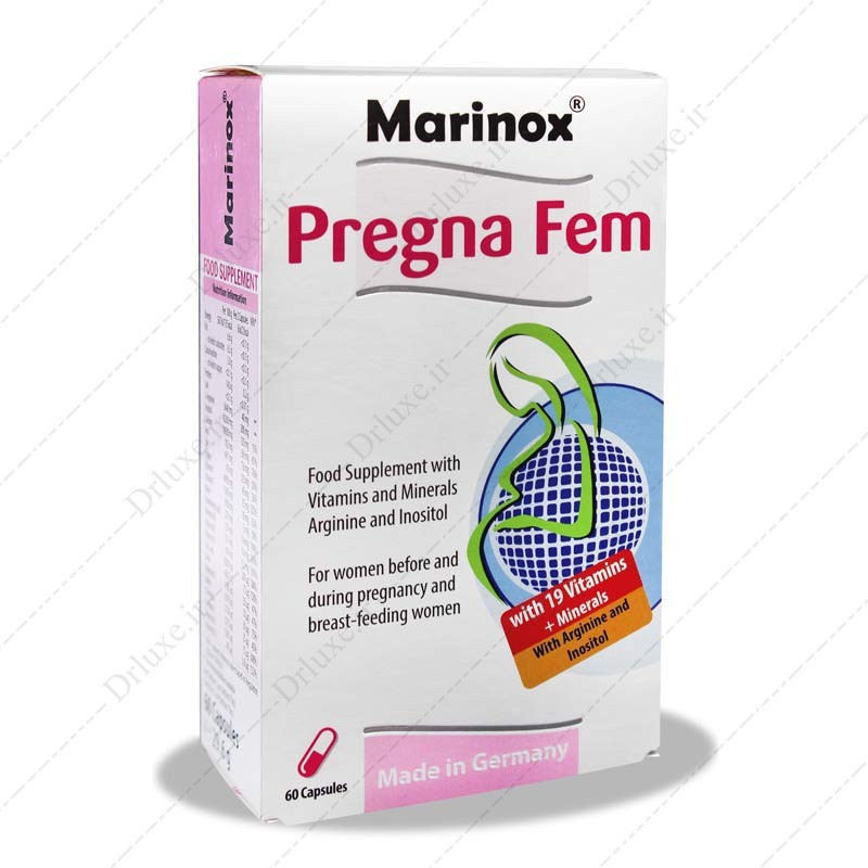 مشخصات،قیمت وخریدکپسول پرگنافم مارینوکس 60 عدد-دکتر لوکس