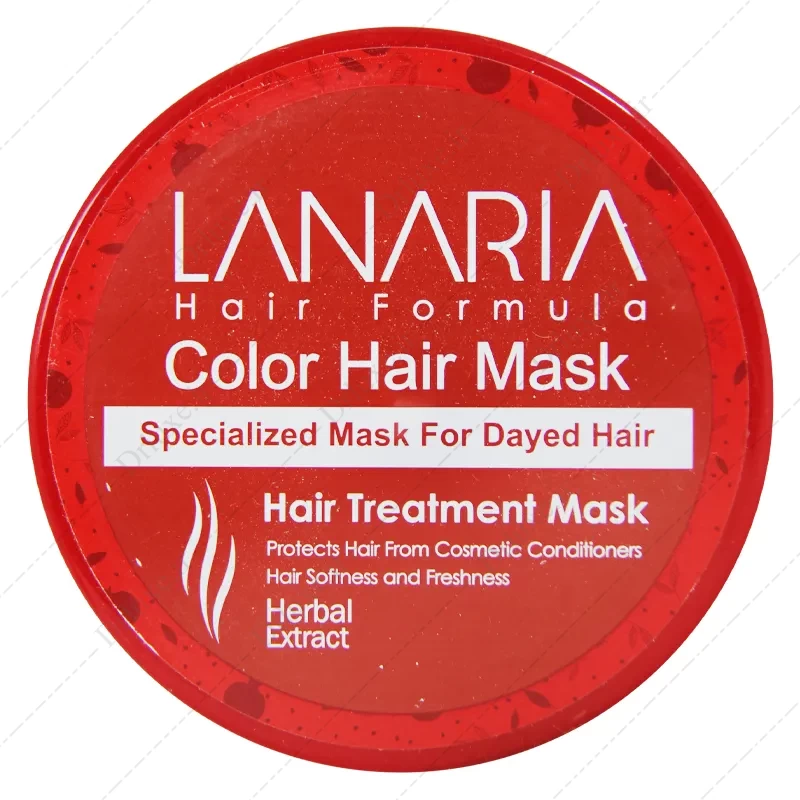 بررسی و خرید ماسک موهای رنگ شده لاناریا 400 میلی لیتر - دکتر لوکس