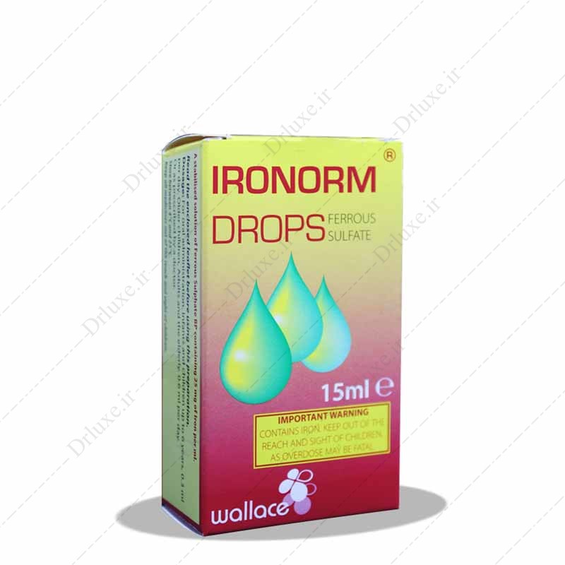 مشخصات، قیمت و خرید قطره آهن آیرونرم والاس 15 میلی لیتر - دکتر لوکس
