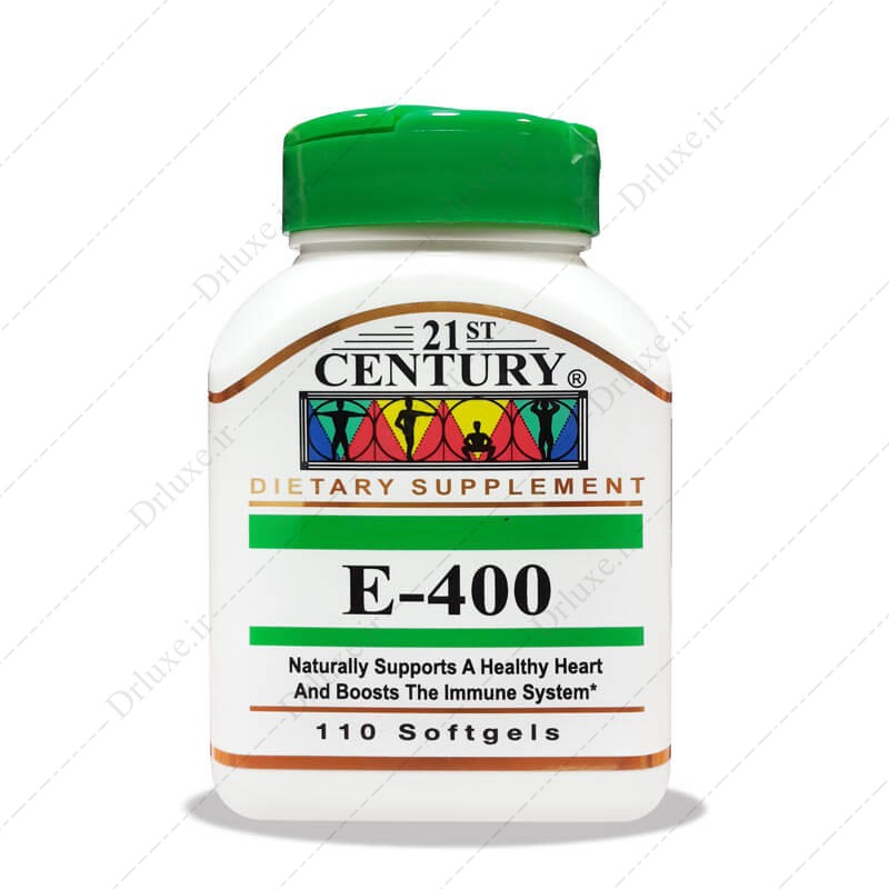 مشخصات، قیمت و خرید قرص ویتامین E 400 سنتری 110 عددی - دکتر لوکس